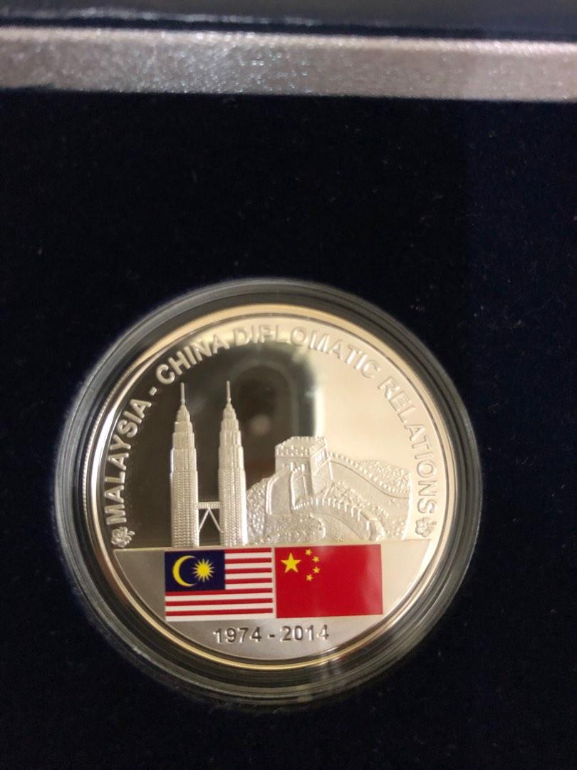 40th Anniversary of Malaysia - China diplomatic relation proof coin, Hobbies & Toys ...