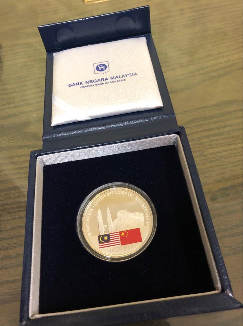 40th Anniversary of Malaysia - China diplomatic relation proof coin, Hobbies & Toys ...