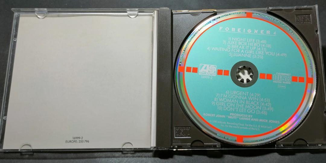 4 - Foreigner (CD, Japan Target 32XP-129, 1985), Hobbies & Toys, Music & Media, CDs & DVDs on ...