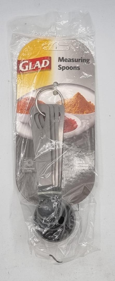 4 PC SET GLAD Measuring Spoon Quarter Half Teaspoon Tablespoon ...