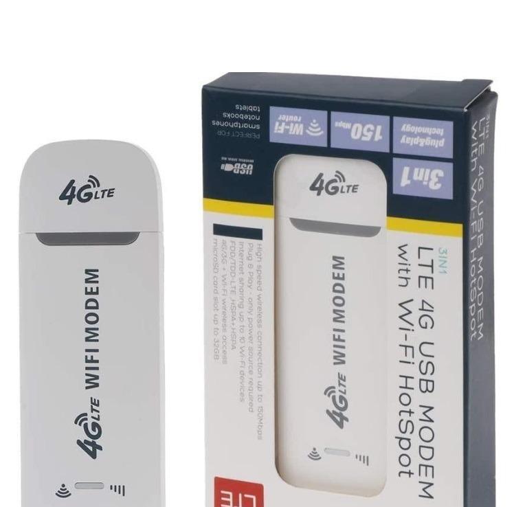 4G LTE USB Modem Network Adapter with WiFi Hotspot SIM Card Router 4G ...