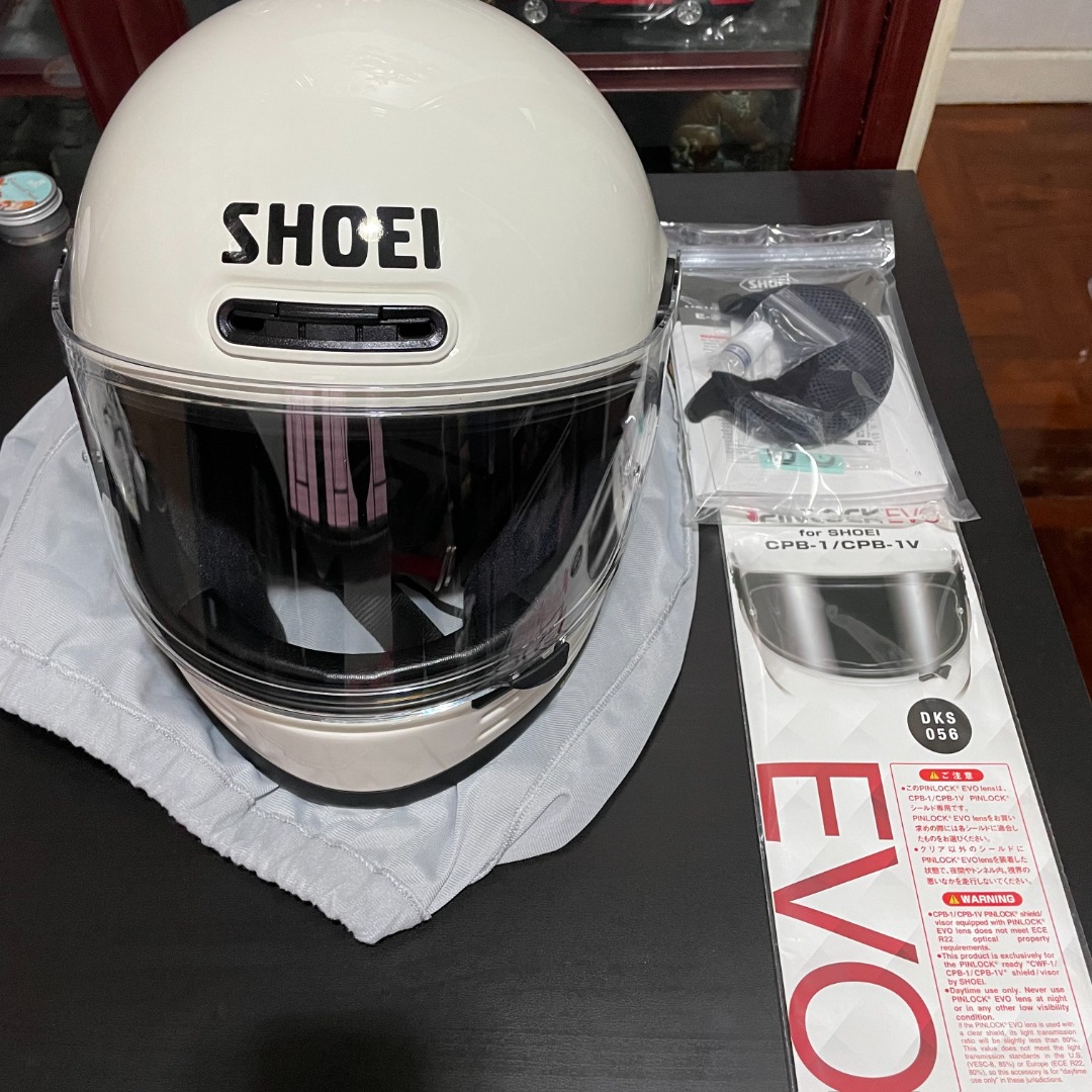 99% NEW SHOEI GLAMSTER - MONO (連全新pinlock) XL, 電單車買賣 - Carousell