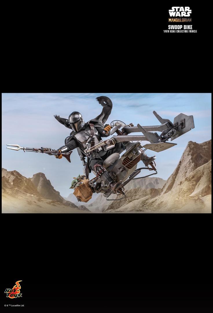 可取9折單 Hottoys TMS053 Star Wars The Mandalorian Swoop Bike with The ...