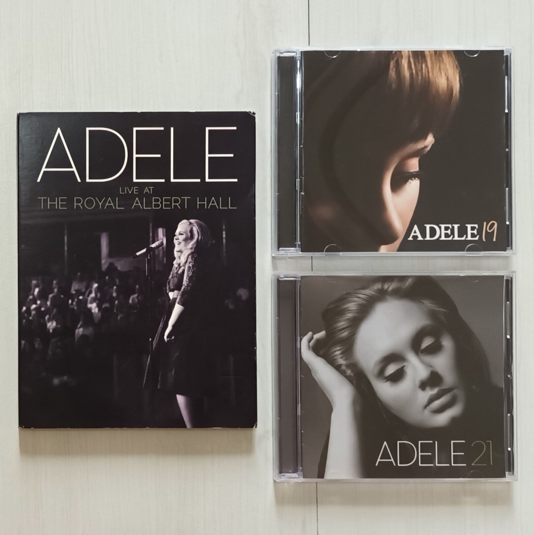 4 DISCS: ADELE 19, 21 and LIVE AT THE ROYAL ALBERT HALL CD/DVD BUNDLE, Hobbies & Toys, Music ...