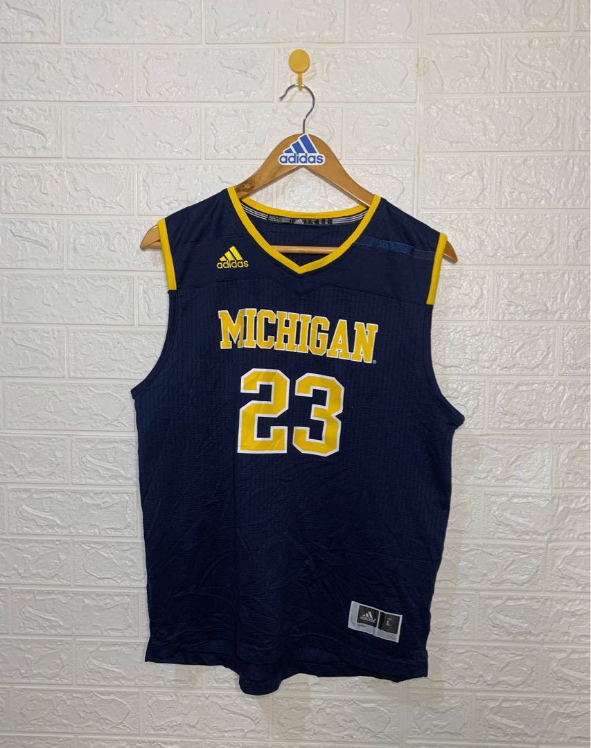 Adidas Michigan No.23 jersey, Men's Fashion, Activewear on Carousell