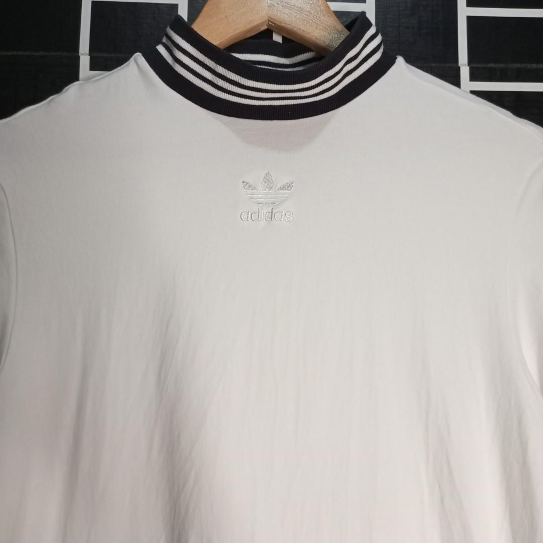 ADIDAS TURTLE NECK MID LOGO, Women's Fashion, Tops, Shirts on Carousell
