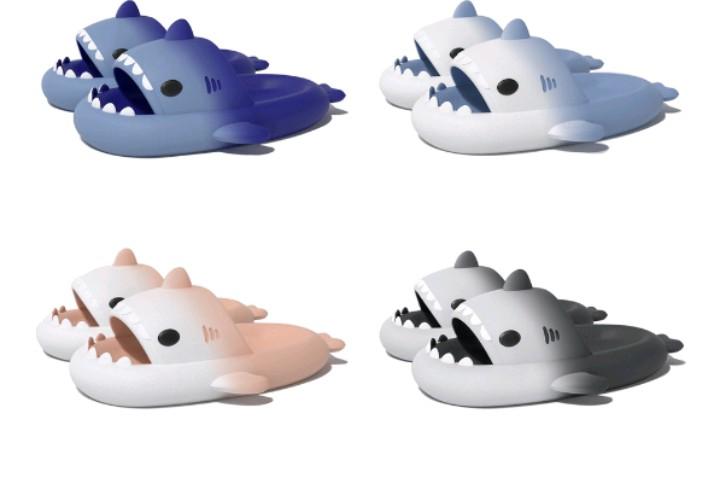 Adult Shark Sliders, Men's Fashion, Footwear, Flipflops and Slides on ...