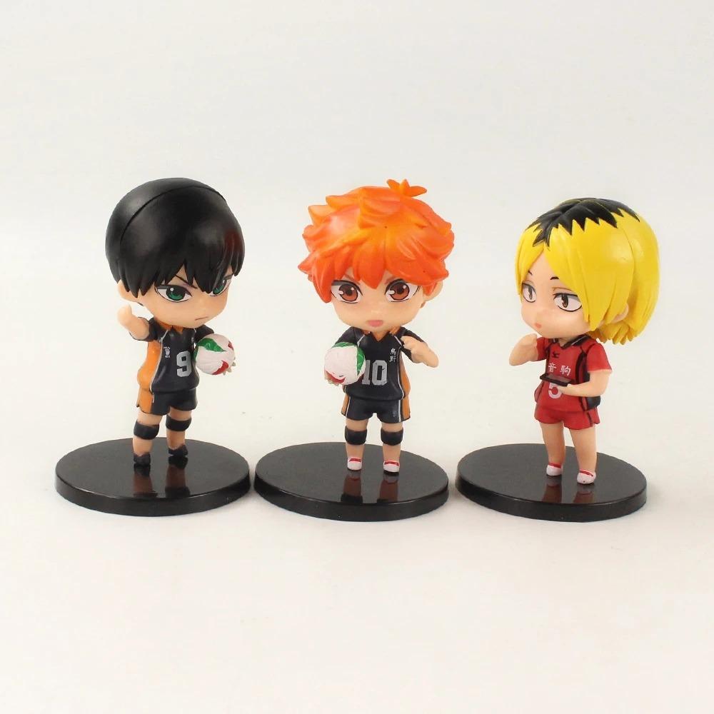 Anime Haikyuu Action Figure Big Head Kenma Hinata Shoyo Tobio Koushi ...