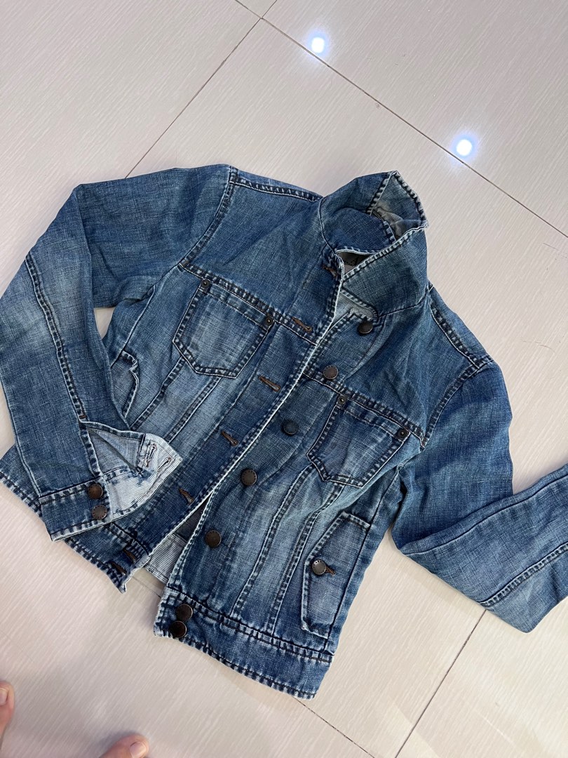 Armani Exchange Denim Jacket, Women's Fashion, Coats, Jackets and ...