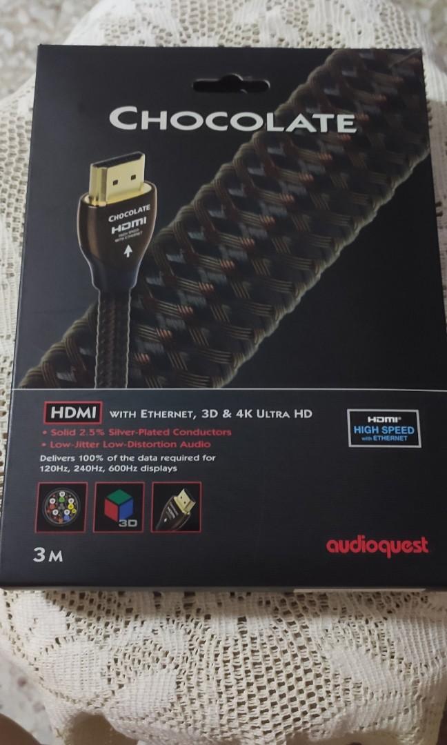 Audioquest HDMI cable chocolate 3M, TV & Home Appliances, TV ...