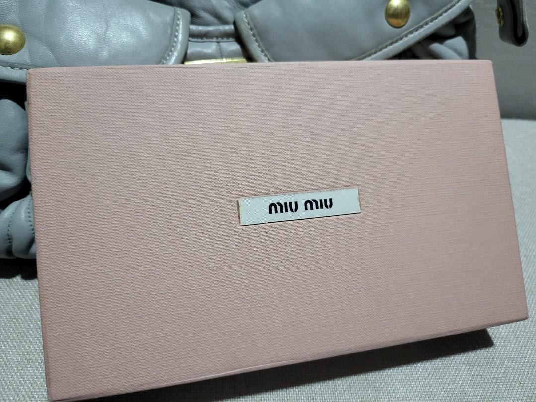 Authentic MuiMui Wallet, Luxury, Bags & Wallets on Carousell