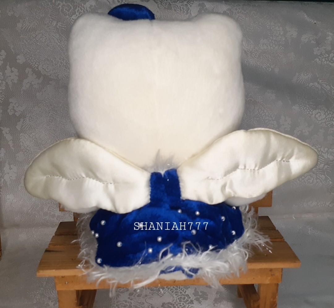 Authentic Vintage 1999 SANRIO Hello Kitty Blue Velvet Angel 7" NTT ...