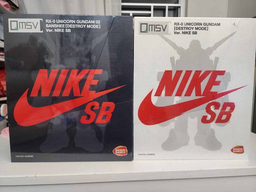 全新Bandai Gundam x Nike SB Unicorn Action Figure Set, 興趣及遊戲, 玩具 & 遊戲類 ...
