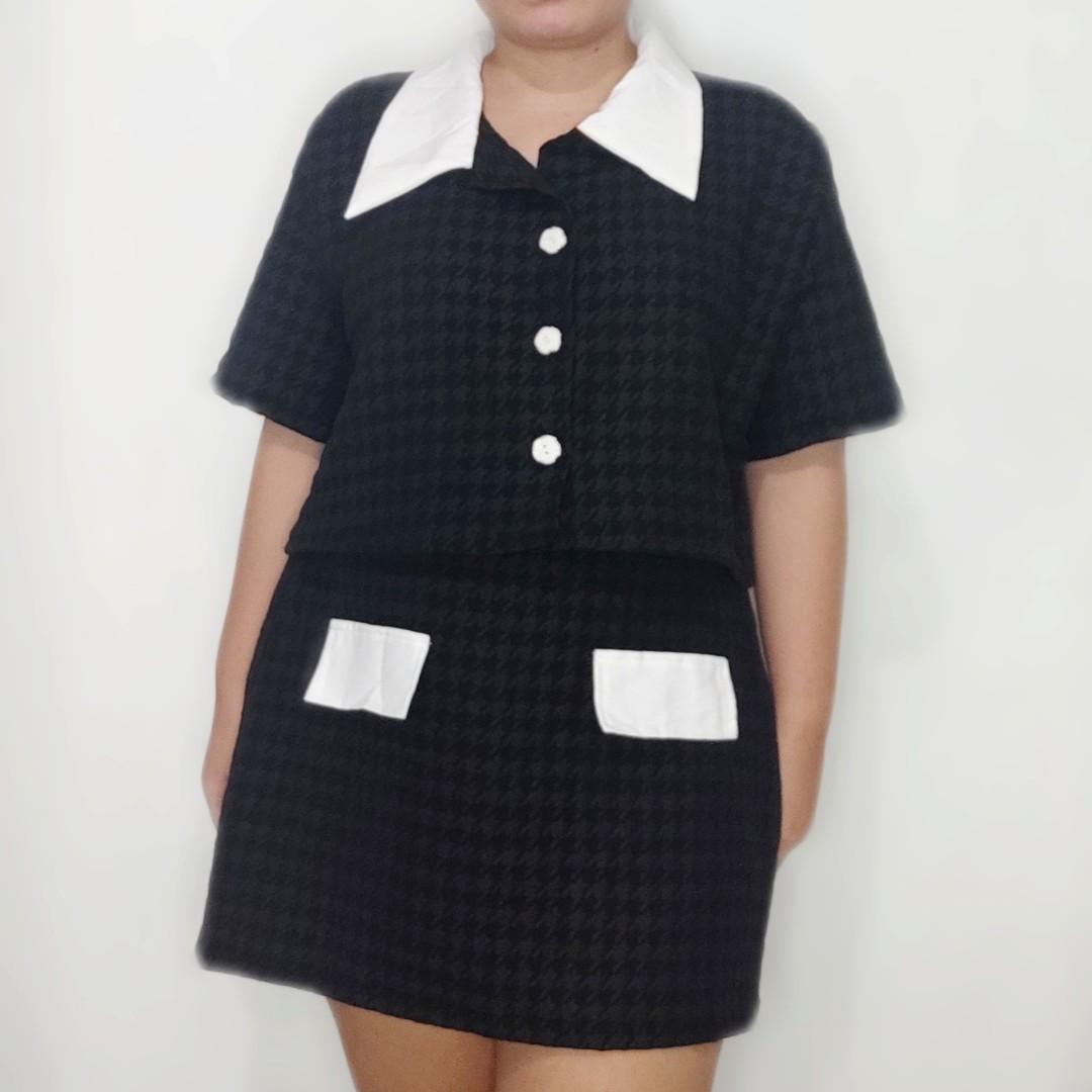 Bangkok Plus Size Black Terno Set, Women's Fashion, Dresses & Sets ...