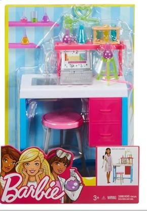 BARBIE Science Lab Playset You Can Be Anything Laboratory Doll House ...
