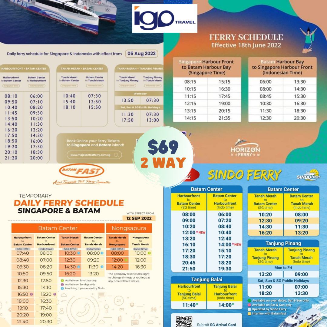 Batam 02 Ways Return Ferry Ticket - All Ferry Operator, Tickets ...