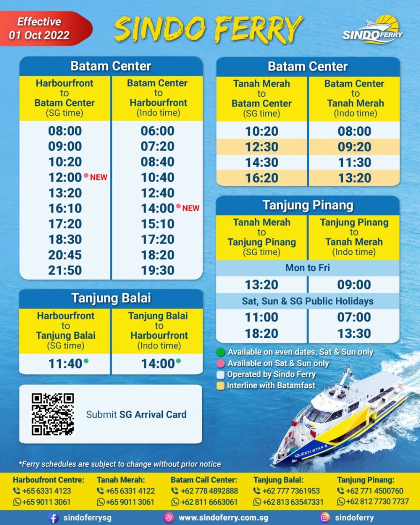 Batam Sindo Ferry Ticket, Tickets & Vouchers, Flights & Overseas Attractions on Carousell
