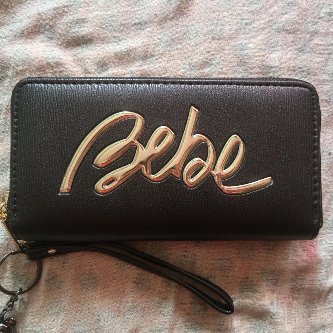 Bebe Wristlet Wallet, Women's Fashion, Bags & Wallets, Wallets & Card ...