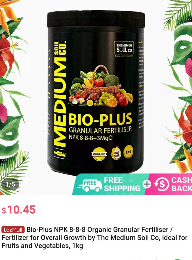 Bio-Plus Granular Fertilizer, Furniture & Home Living, Gardening ...