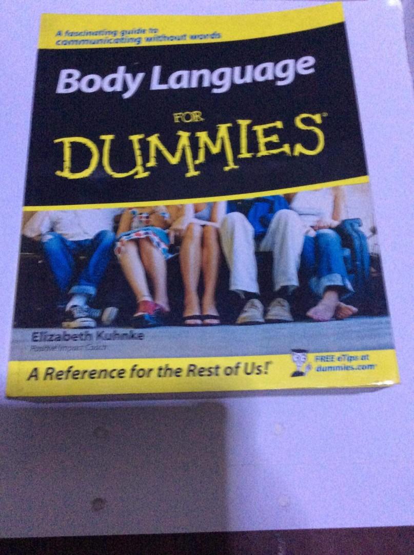 body language for dummies, Hobbies & Toys, Books & Magazines ...