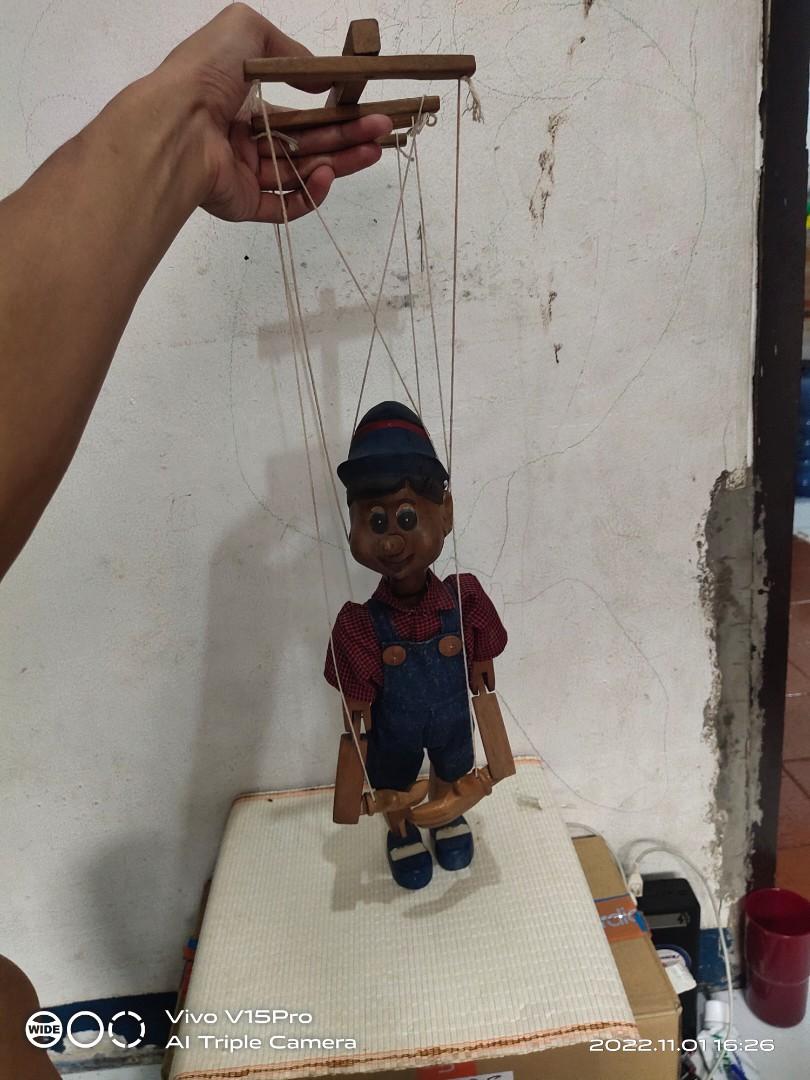 Boneka kayu pinocchio vintage, Toys & Collectibles, Mainan di Carousell