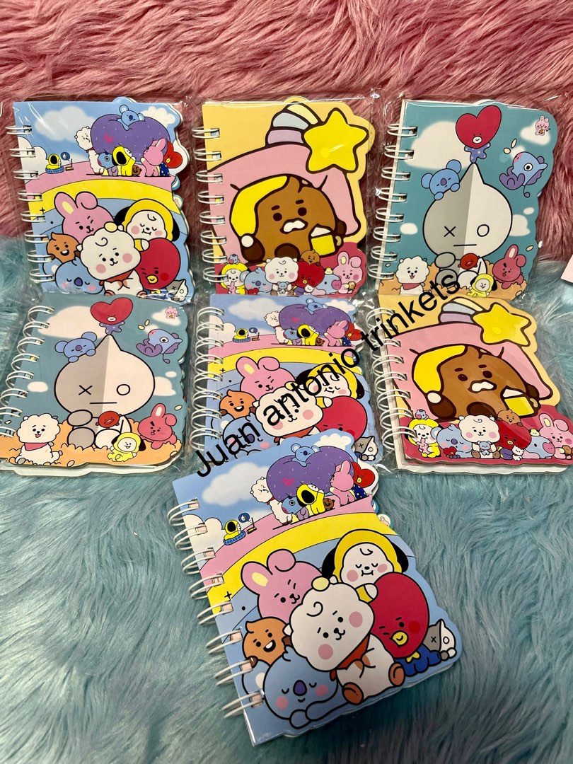 BT21 Spiral Lined Notepad, Hobbies & Toys, Stationary & Craft ...