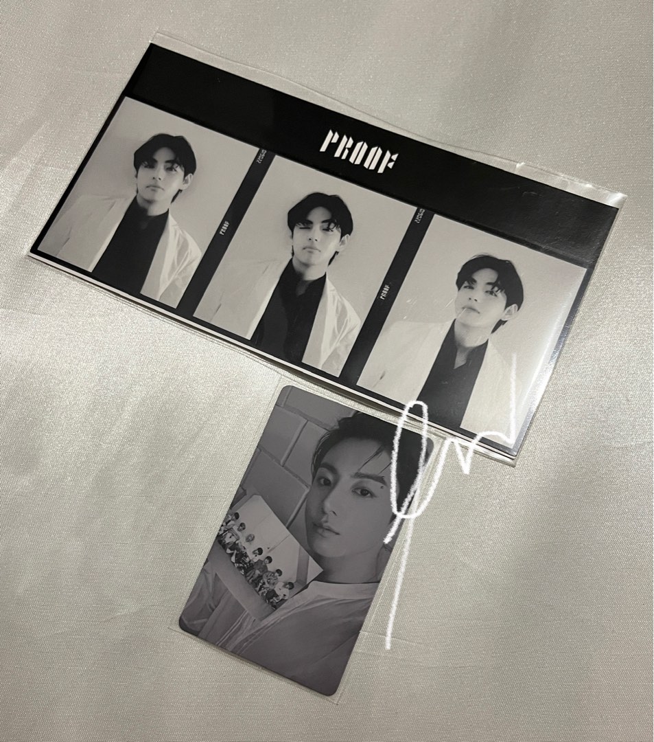 BTS Proof Jungkook Standard Photocard & V Triptych POB, Hobbies & Toys, Memorabilia ...