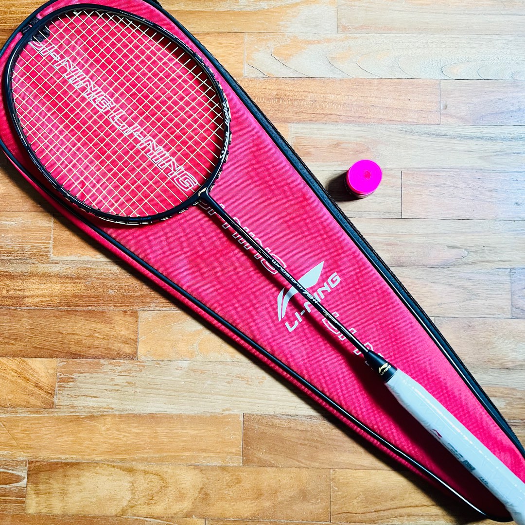 [Bundle] Brand New Li Ning Windstorm 79 Badminton Racket strung with Li ...
