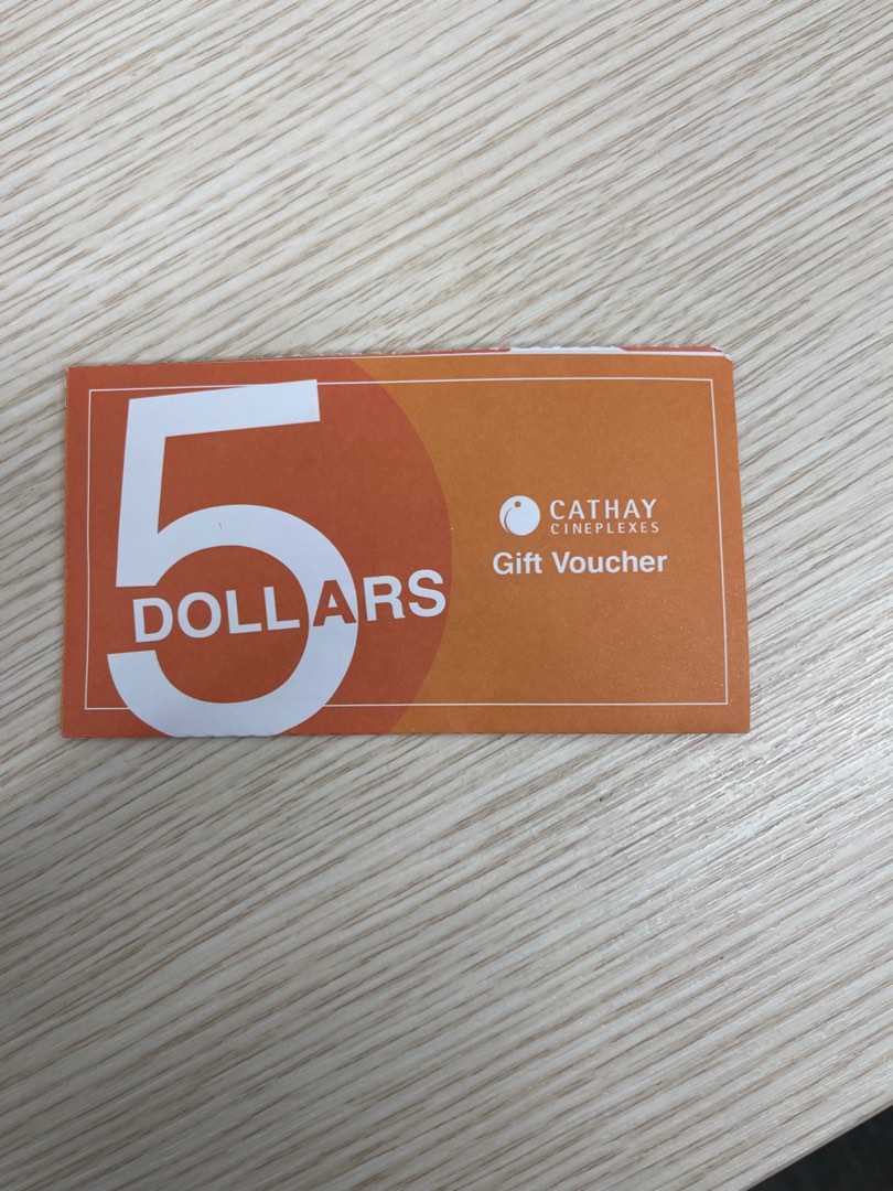 Cathay Movie SGD 5 Voucher, Tickets & Vouchers, Vouchers on Carousell