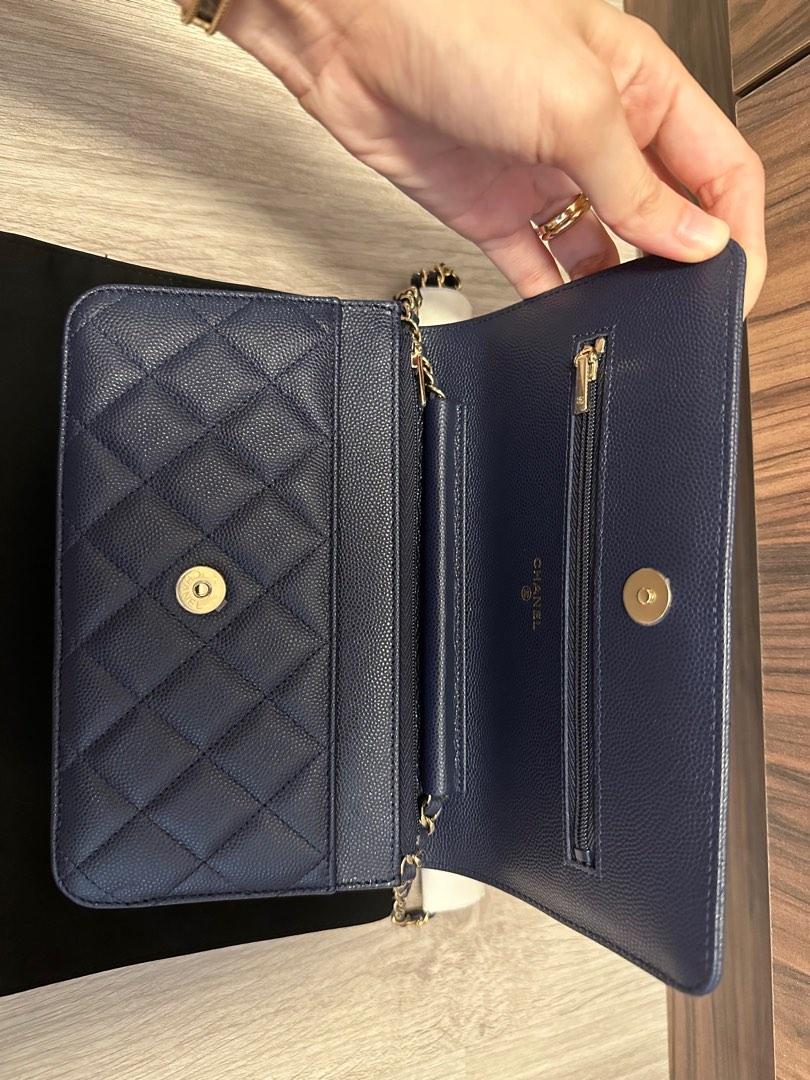 Chanel WOC Navy Caviar, Luxury, Bags & Wallets on Carousell