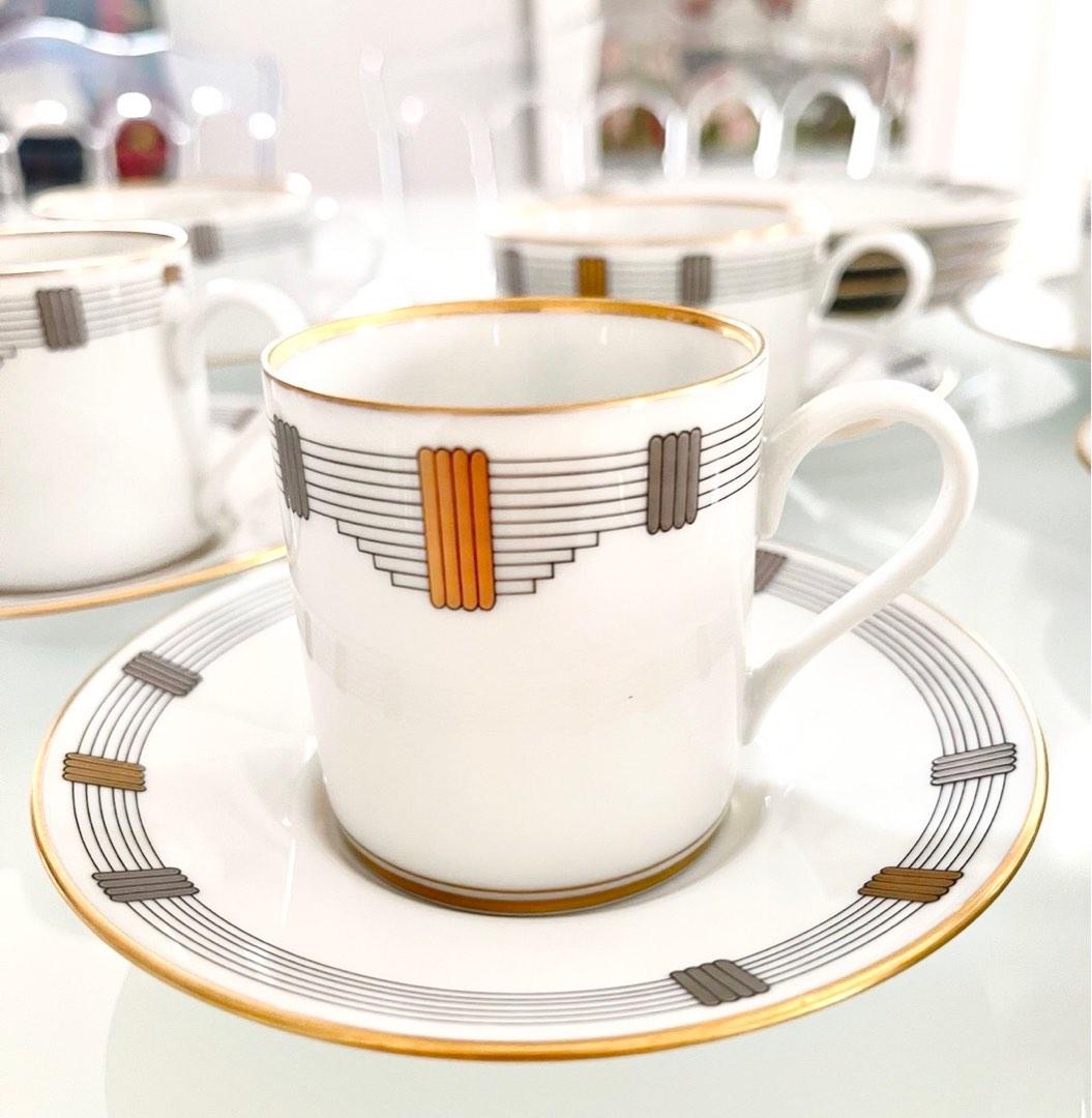 Christian Dior coffee/tea set with plates, Furniture & Home Living ...
