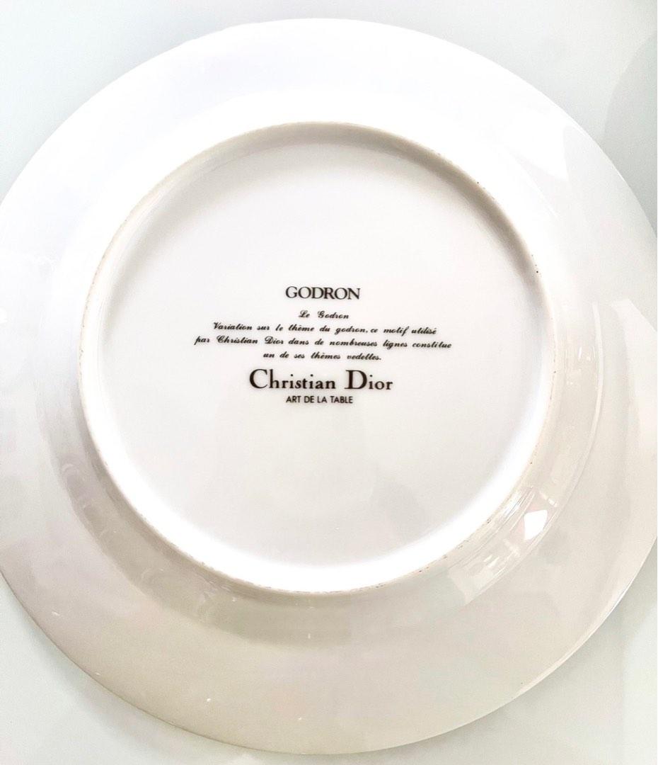 Christian Dior coffee/tea set with plates, Furniture & Home Living ...