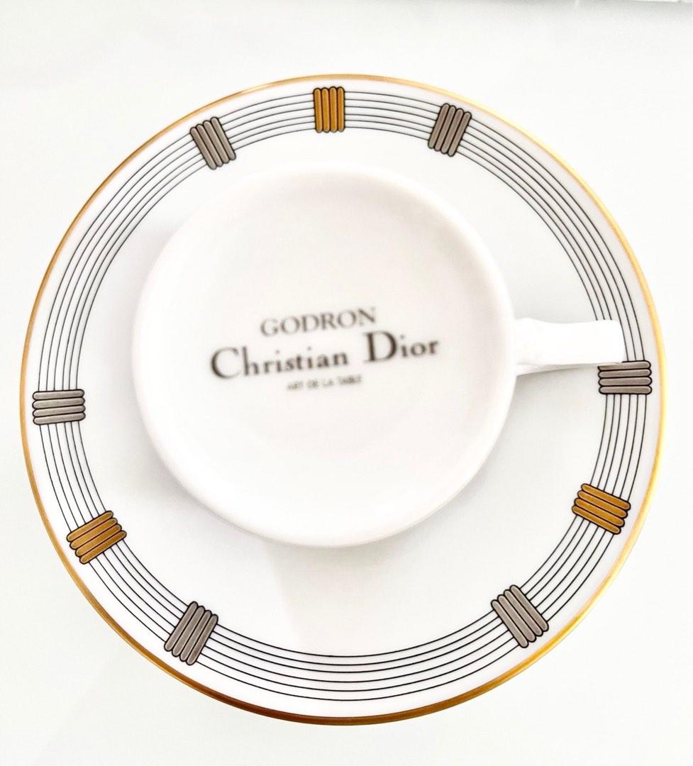 Christian Dior coffee/tea set with plates, Furniture & Home Living ...