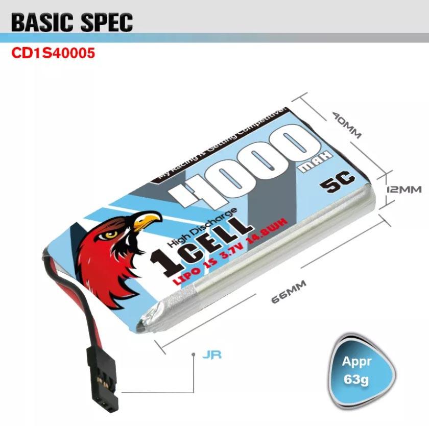 Coddar M17 Transmitter Lipo 1s Softpack 4000/5c Not Gaoneng LRP Nosram ...