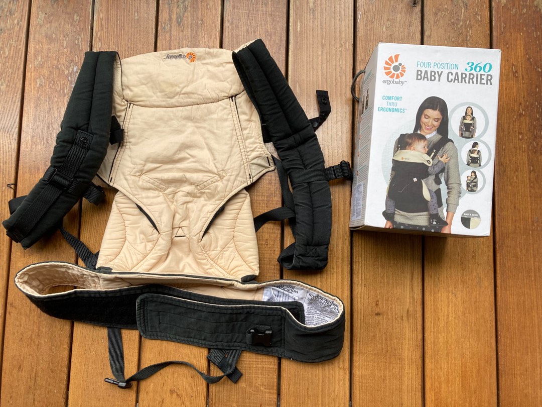 Comfortable ergo baby 360 carrier includes 2 organic teething pads ...