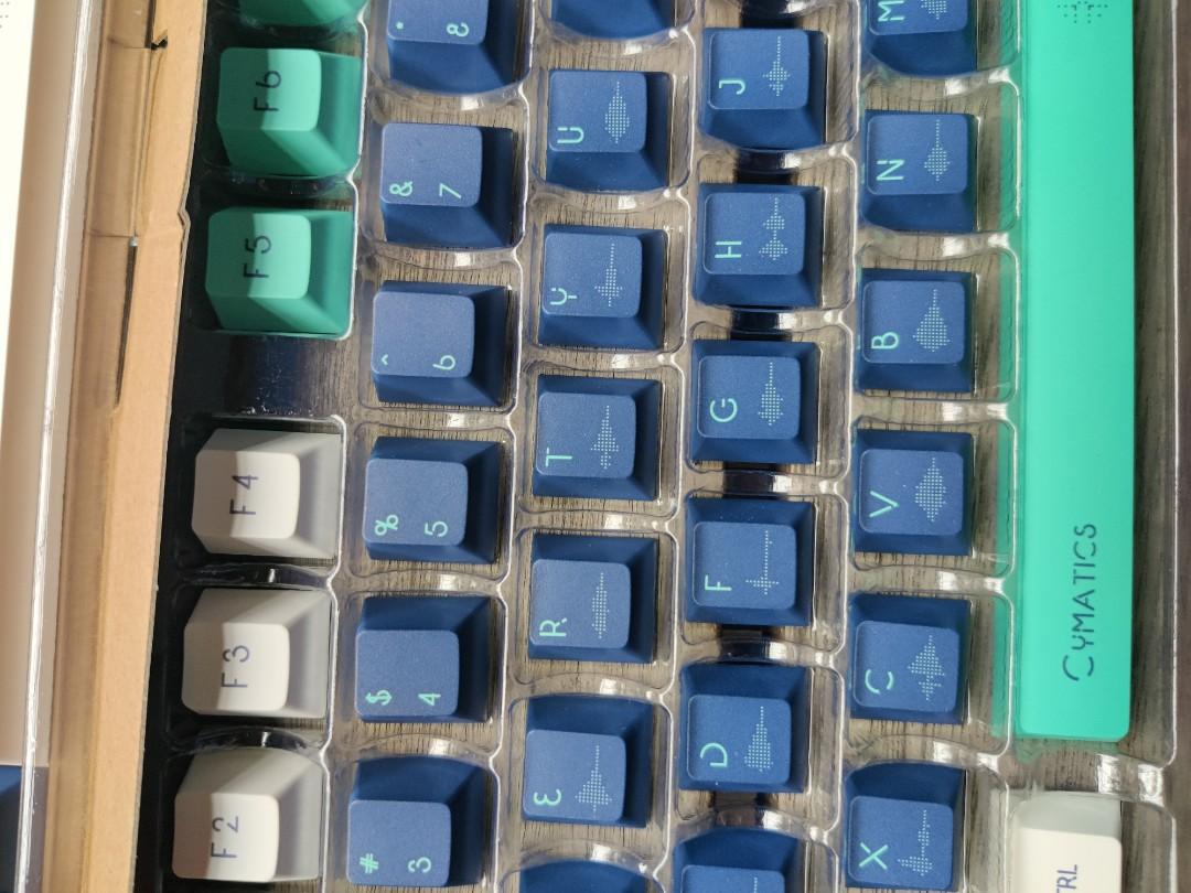 Comouter keyboard keycap set dark blue pbt not gmk abs jtk epbt ...