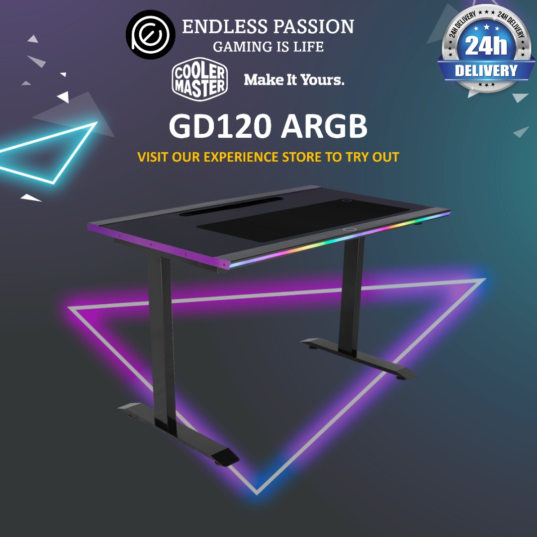 Cooler Master GD120 - ARGB GAMING DESK - CMI-GD120-PRA1, Furniture ...