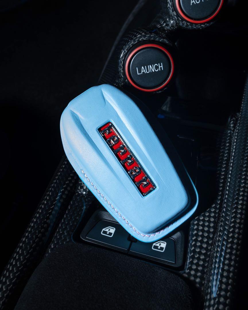 Custom Made Ferrari 488 Pista Car Key in Baby Blue Nappa, Luxury ...