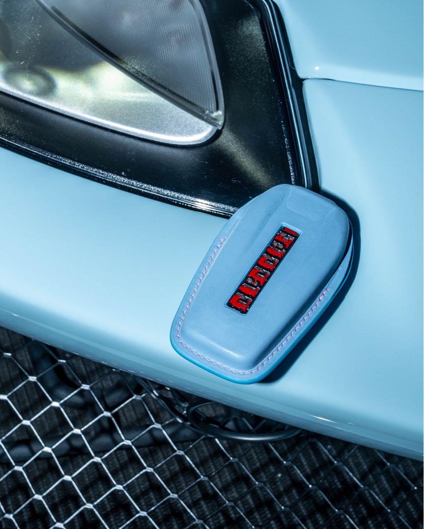 Custom Made Ferrari 488 Pista Car Key in Baby Blue Nappa, Luxury ...