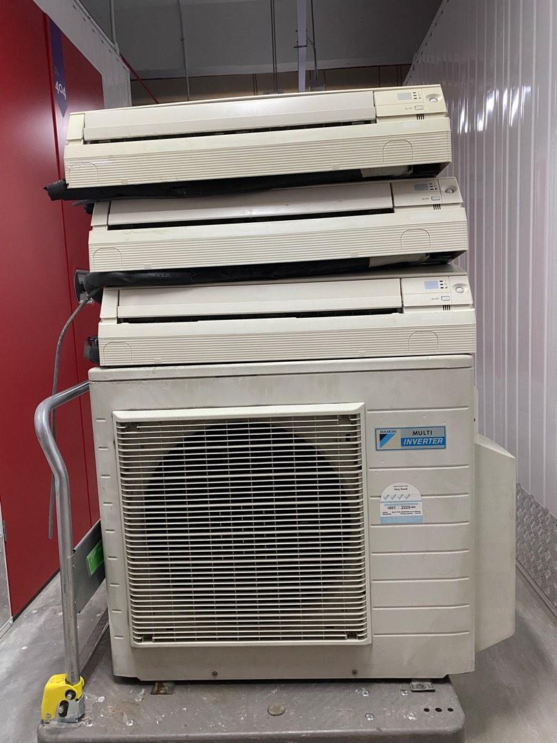 Daikin system 3 inverter aircon R410 GAS type, TV & Home Appliances ...