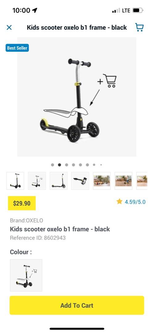 Decathlon kids scooter oxelo b1, Hobbies & Toys, Toys & Games on Carousell