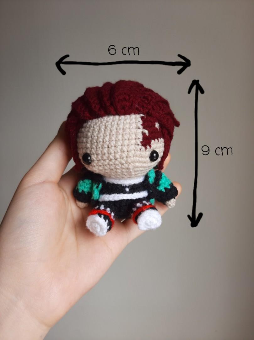 Demon Slayer Tanjiro Kamado Figurine doll Amigurumi crochet anime ...