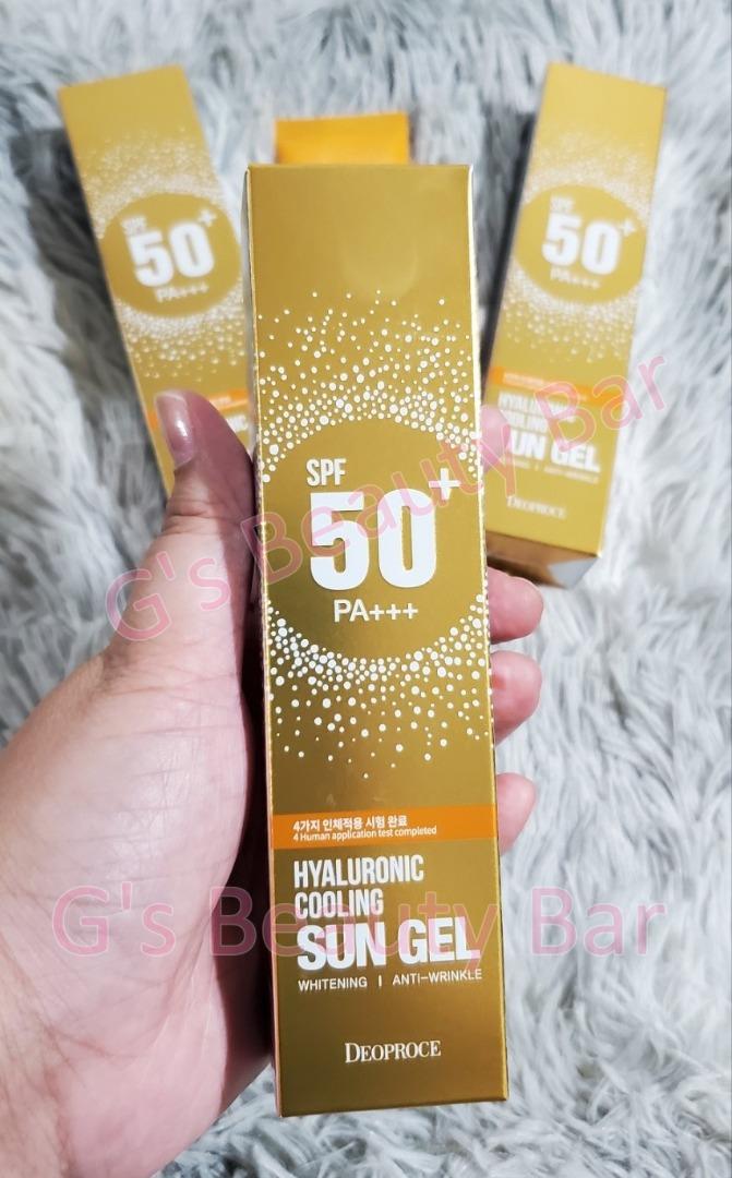Deoproce Hyaluronic Cooling Sun Gel 50g - Authentic Korean Skincare ...