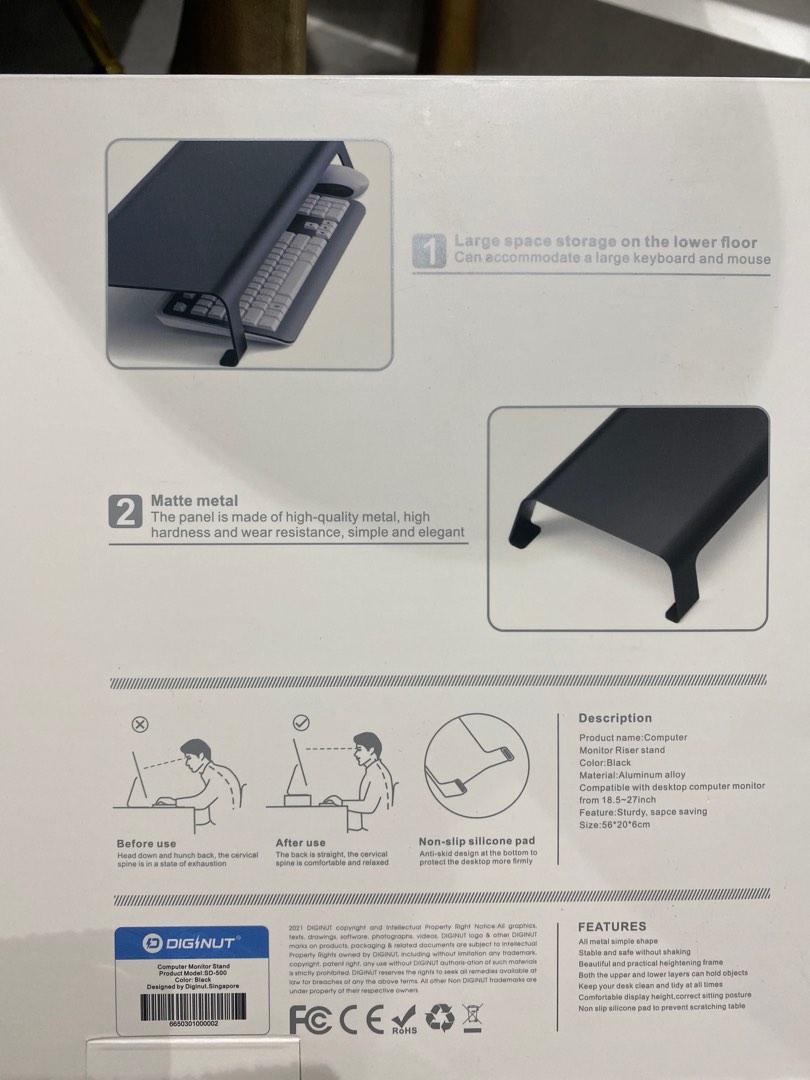 DIGINUT Computer Monitor Riser Stand, Computers & Tech, Parts ...