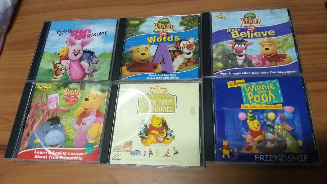 Disney Winnie the Pooh VCDs for Kids, Hobbies & Toys, Music & Media ...