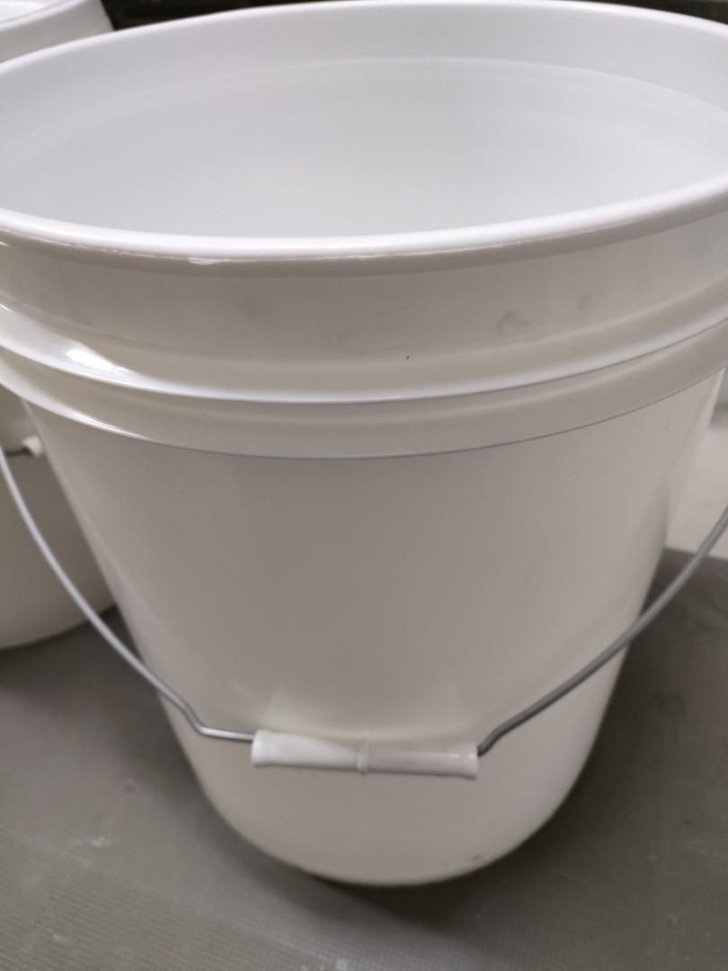 Empty 5 Gallon White Pail, Furniture & Home Living, Kitchenware ...