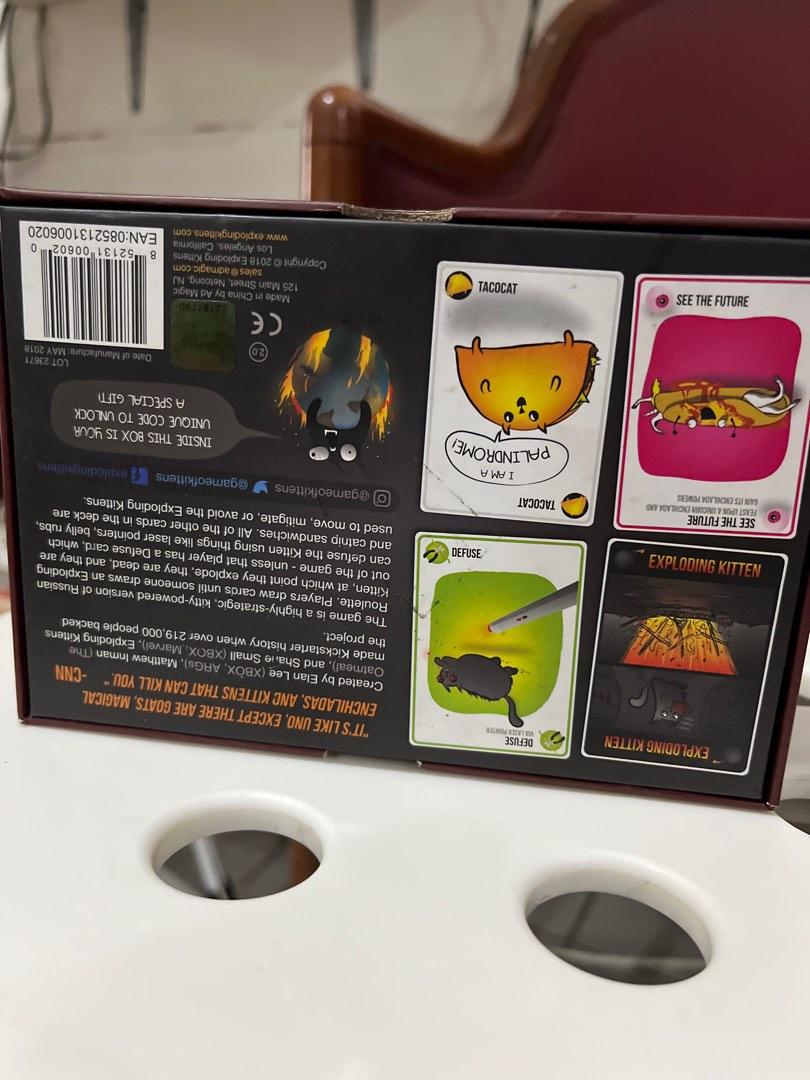 Exploding Kittens Board Game (free shipping), Hobbies & Toys, Toys ...