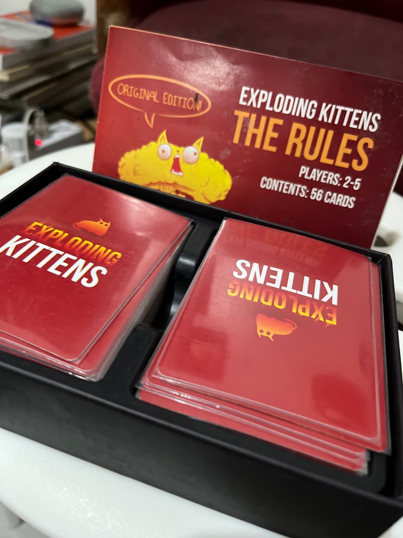Exploding Kittens Board Game (free shipping), Hobbies & Toys, Toys ...