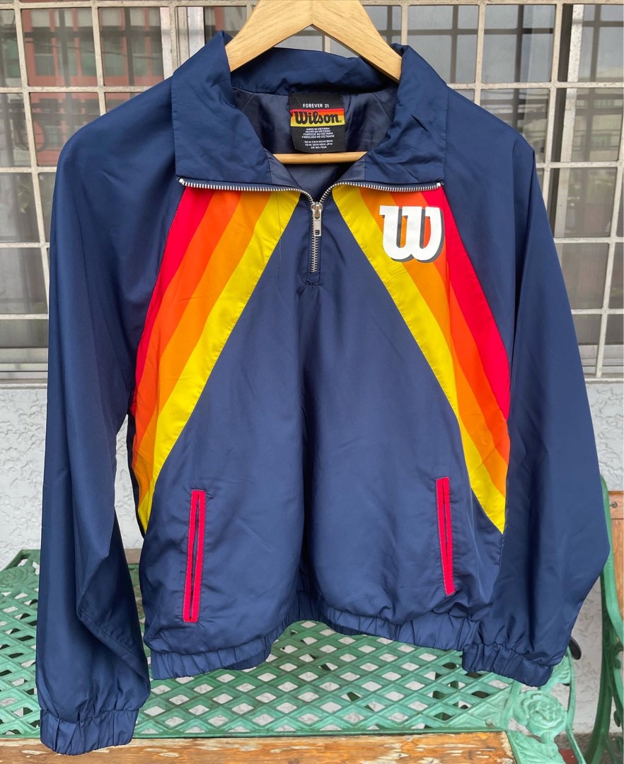F21 x Wilson Track Jacket Wmns, Women's Fashion, Activewear on Carousell