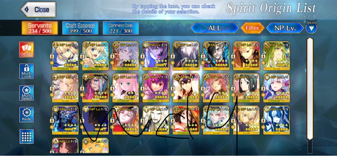 FGO NA Account RGB Support 26 SSR NP2 Space Ishtar, Video Gaming, Video ...